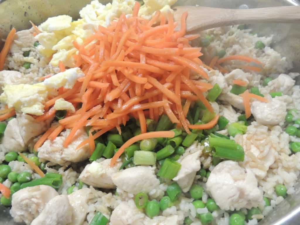 Chicken Fried Brown Rice - Southern Plate