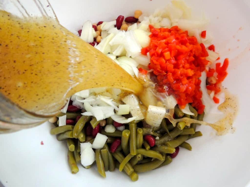 3 Bean Salad With Dressing - Southern Plate