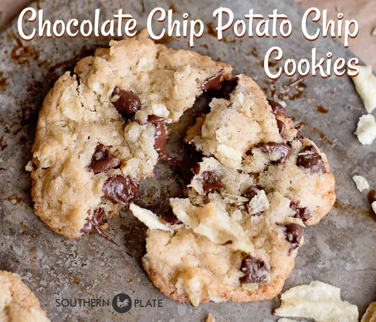 Chocolate Chip Potato Chip Cookies - Southern Plate