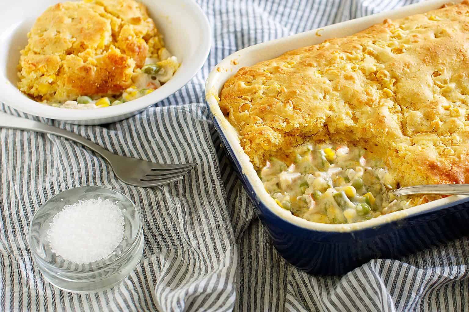 Cornbread Chicken Pot Pie Made From Scratch - Southern Plate