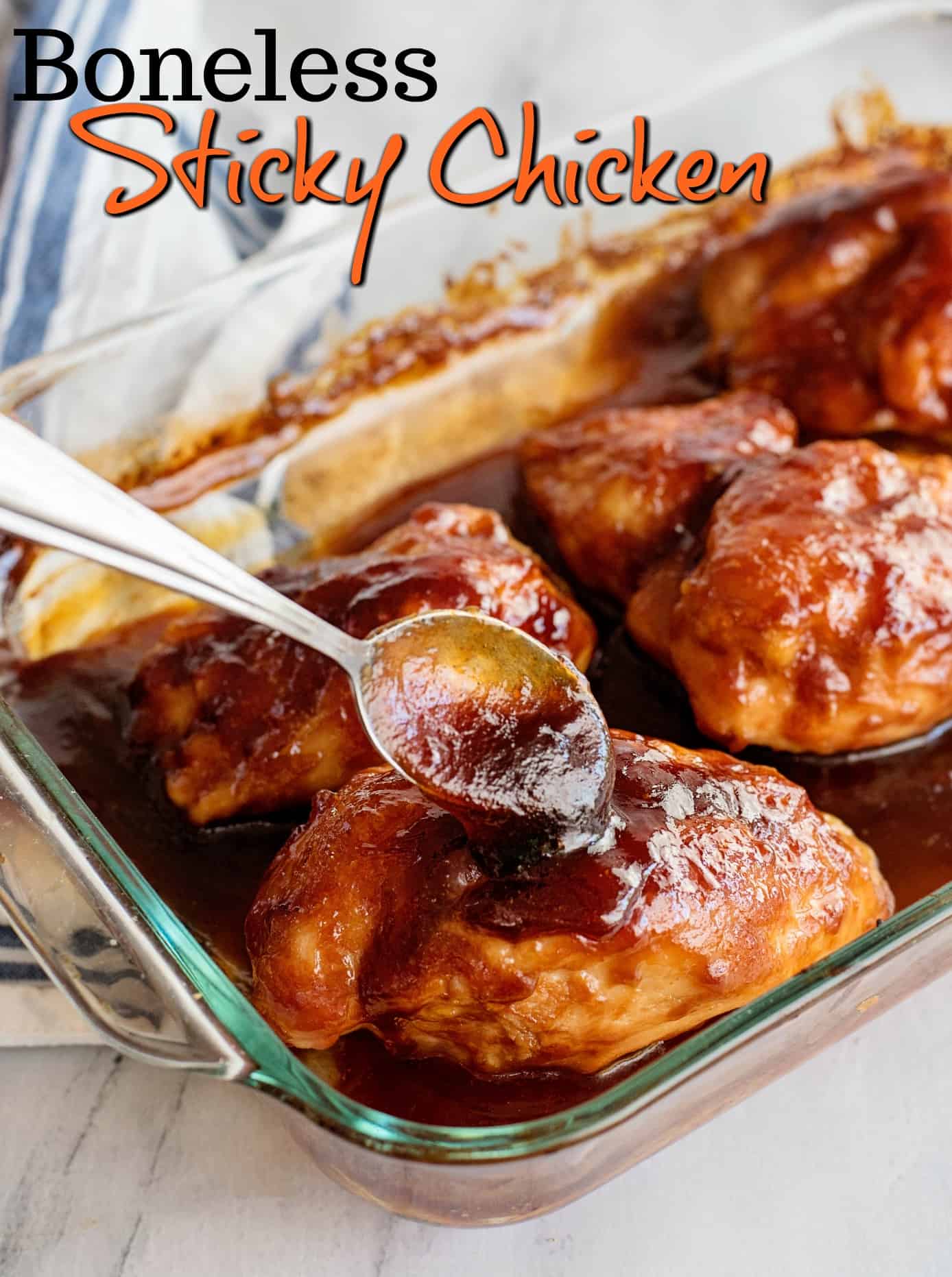 BBQ Chicken Breast in Oven (Sticky Chicken Recipe)