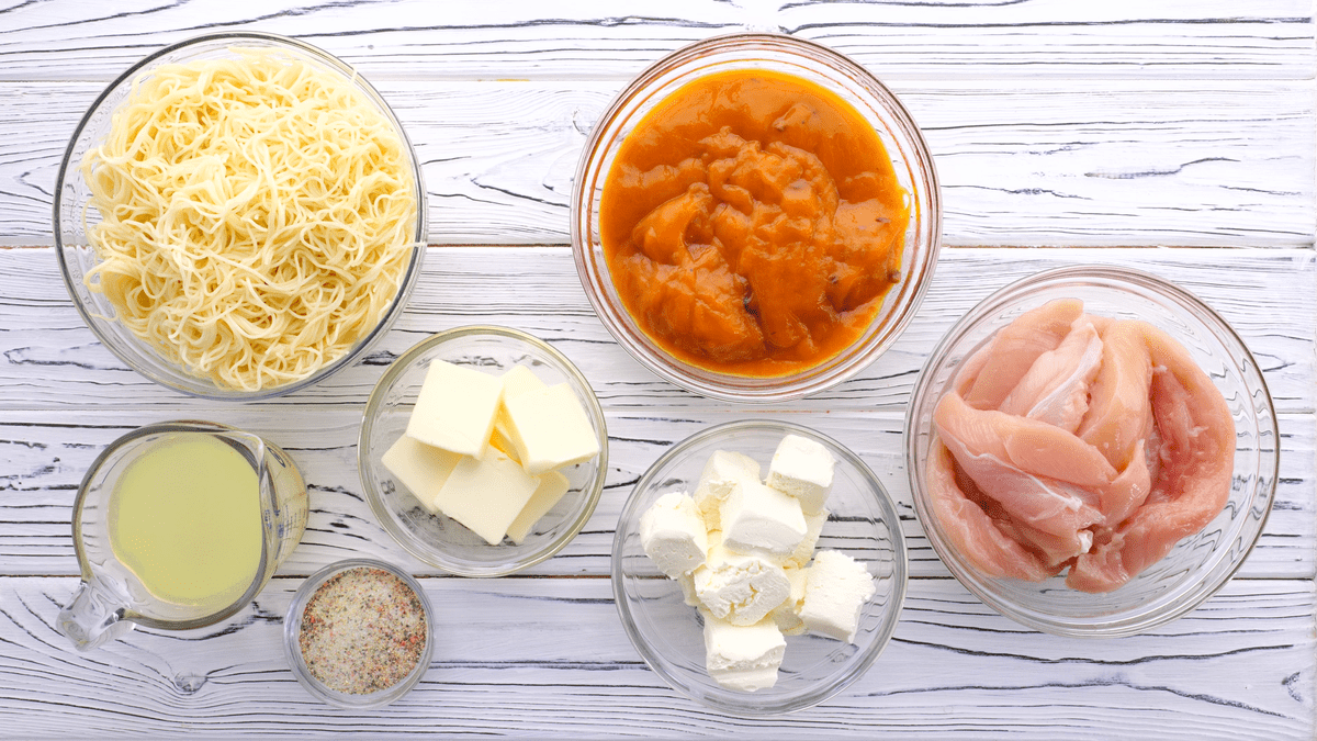 Slow Cooker Angel Chicken Pasta - Southern Plate