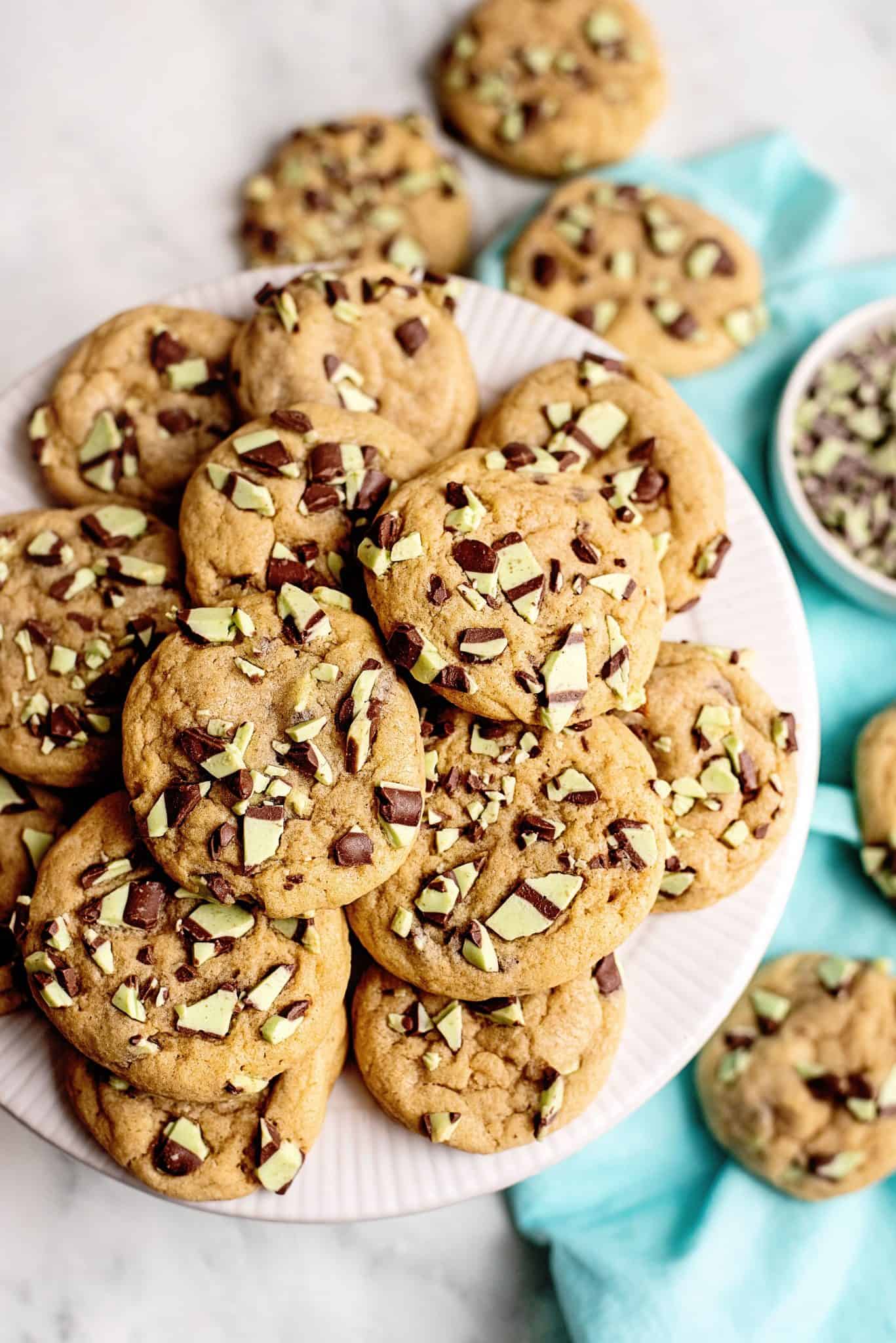 Mint Chocolate Chip Cookies - Southern Plate