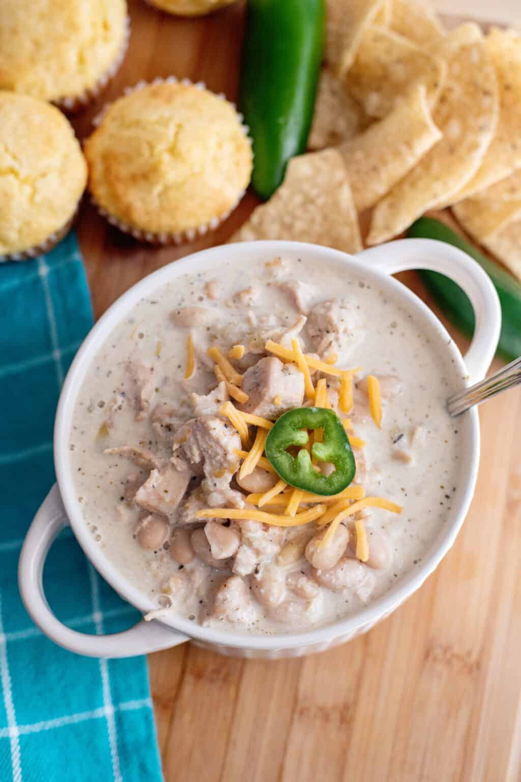 White Bean Chili With Chicken - Southern Plate