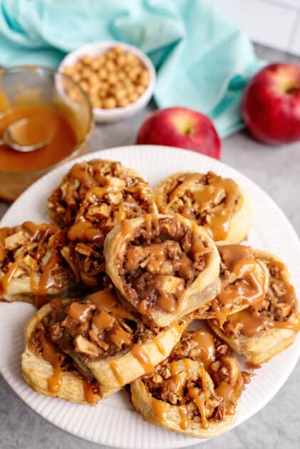 Apple Pinwheels With Caramel Icing - Southern Plate