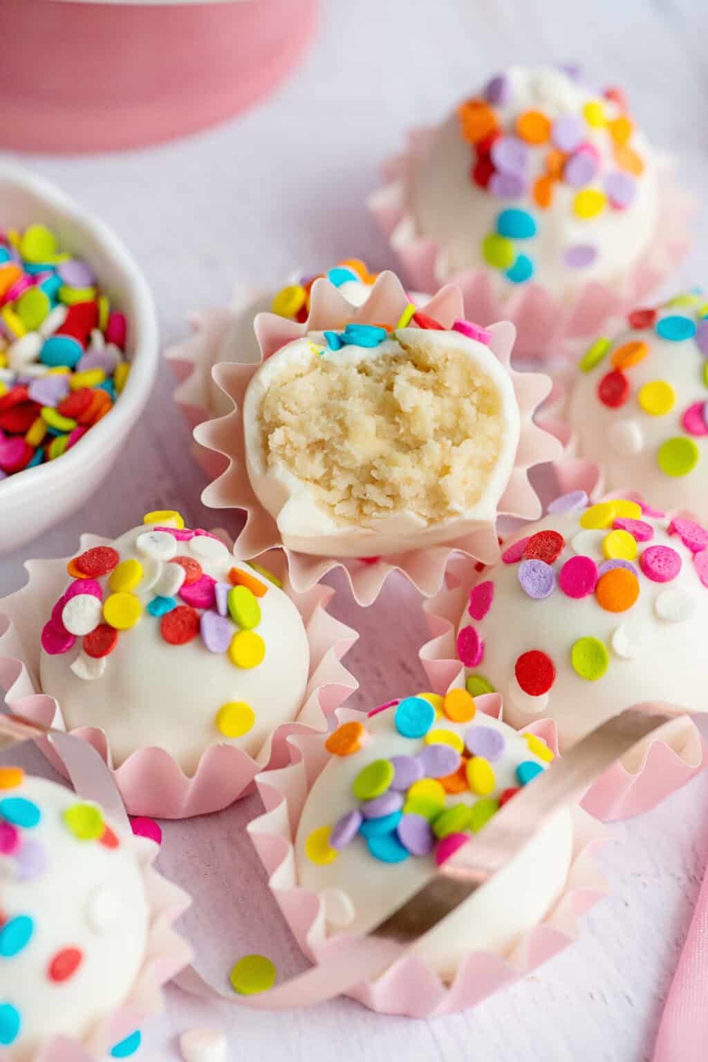 Sugar Cookie Cake Balls | Southern Plate