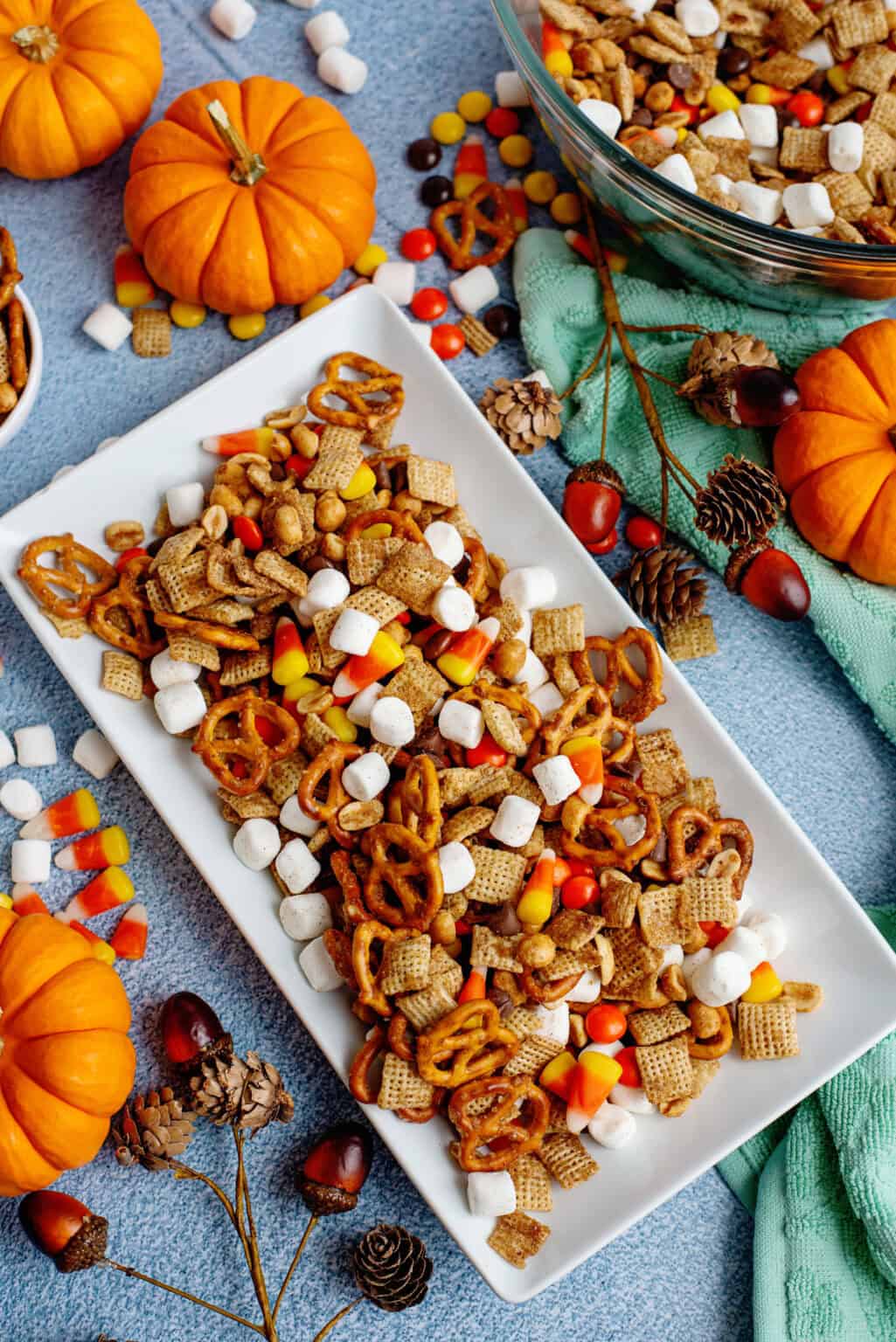 Sweet & Salty Fall Snack Mix - Southern Plate