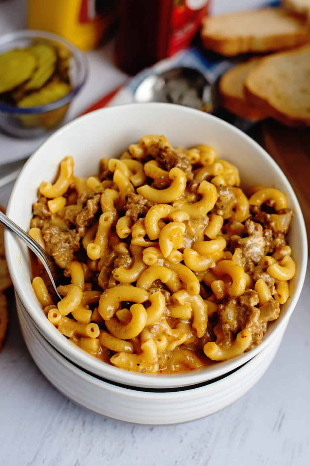 Cheesy One-Pot Homemade Hamburger Helper - Southern Plate